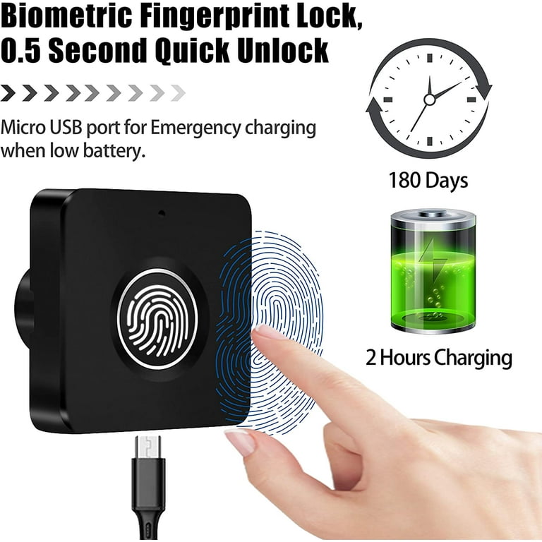 Hidden Biometric Cabinet Lock | Cabinets Matttroy