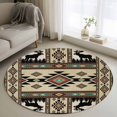 3ft Round Rug Southwest Aztec Area Rugs for Living Room Bedroom ...