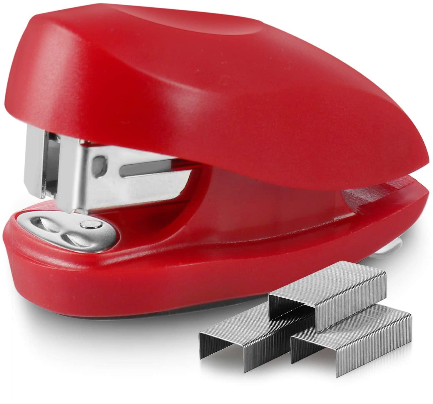 Swingline Red Mini Stapler With Staples, Tot, 12 Sheet Capacity, Small ...