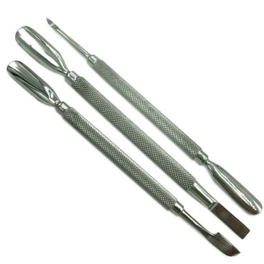 Professional Stainless Steel Spoon Cuticle Pusher Remover Cleaner Nail ...