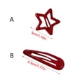 20 Pcs Fashion Sweet Cool Red Star Hairpins Hair Duckbill Clip Simple ...