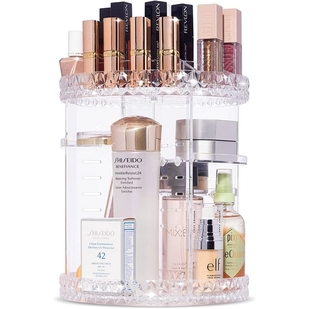 Sorbus Rotating Cosmetic and Makeup Organizer, Clear Plastic Storage ...