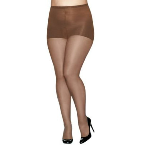 Hanes Plus Absolutely Ultra Sheer Women`s Control Top Reinforced Toe