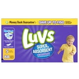 Luvs Super Absorbent Leakguards Newborn Diapers Size 5 88 count ...