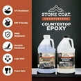 Stone Coat Countertops (4 Gallon) Epoxy Resin Kit for DIY Projects ...
