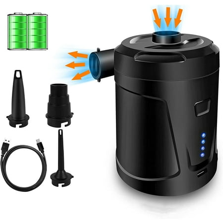 Electric Air Pump, Portable Rechargeable Air Pump for Pool Inflatables ...