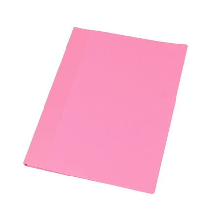 Rectangle Shape Soft Plastic 20 Pockets Pink A4 Paper File Folder ...