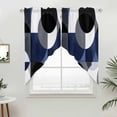 Abstract Round Swag Valances for Windows 63 inches Long, Visual Art ...