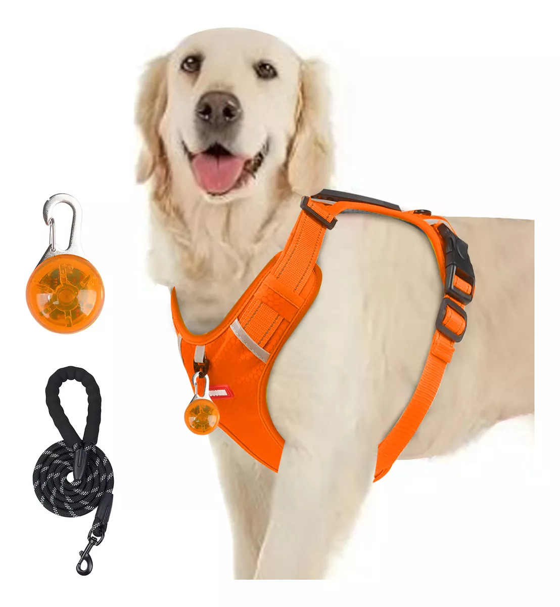 Pechera Arnés Reflectante Para Perros Con Correa Y Luces Led | Walmart ...