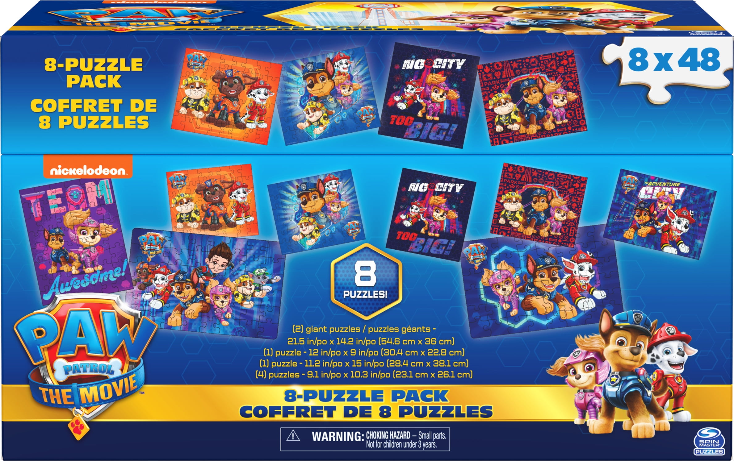 Paw Patrol The Movie 8 Pack Of Puzzles In Storage Tub For Families And paw-patrol-the-movie-8-pack-of-puzzles-in-storage-tub-for-families-and