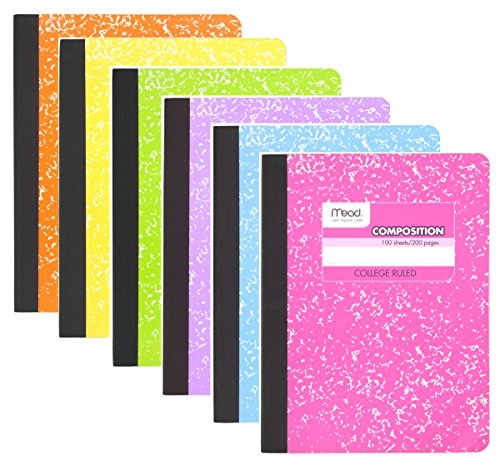 Mead College Ruled Composition Notebook 100 Sheets Pastel Colors 6 Mead College Ruled Composition Notebook 100 Sheets Pastel Colors 6