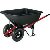 TRUPER HERRAMIENTAS 8 cu ft / 300 lb Capacity Duas Poly Wheelbarrow ...