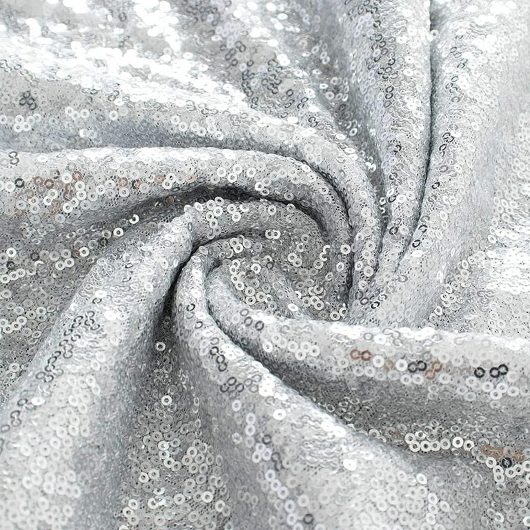Silver Sequin Fabric