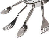 Decorative 3D Cutlery Utensil Spoon and Fork Wall Clock for Kitchen ...