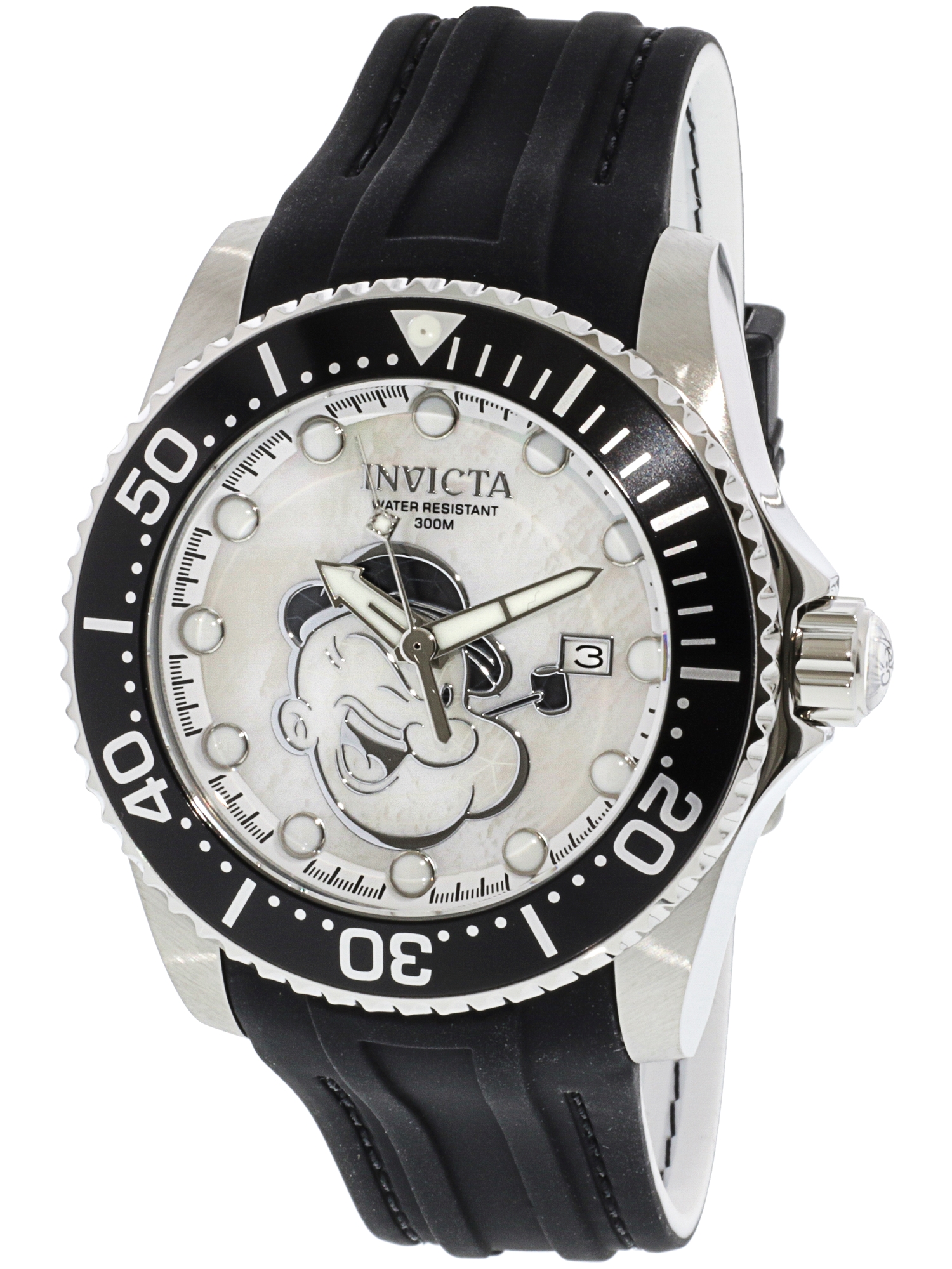 Invicta Men's Character Collection 24474 Silver Silicone Japanese ...