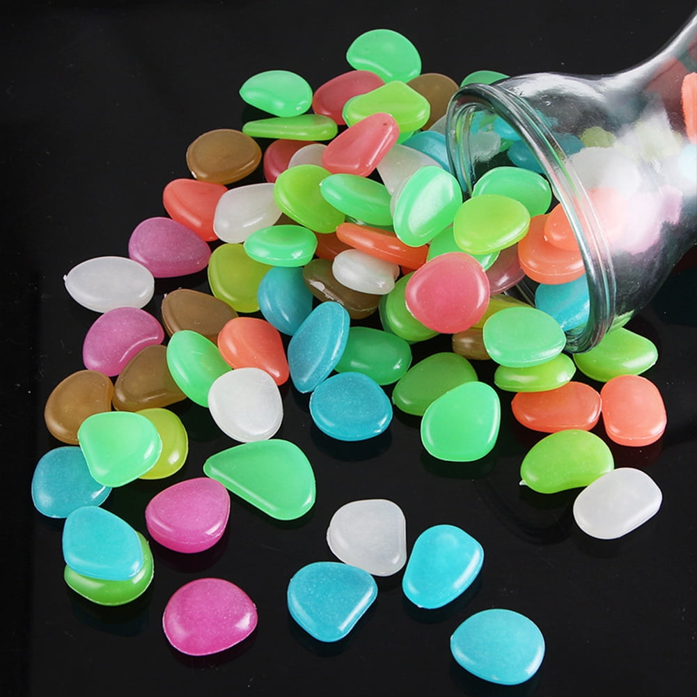 RONSHIN 10 Pcs/set Resin Garden Aquarium Artificial Stone Luminous ...