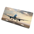 Airplane Landing Runway License Plate with 4 Holes,Novelty Aluminum ...