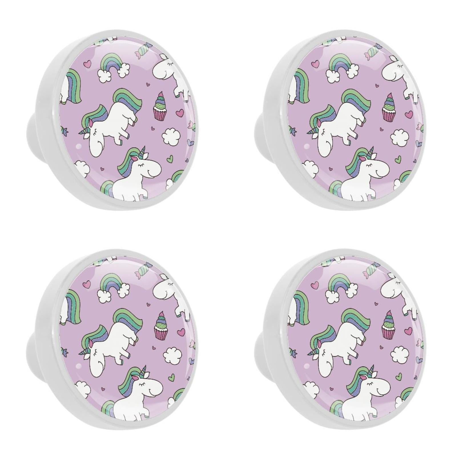 4 Pcs Unicorn Knobs for Kitchen Cabinet Cupboard Dresser Bookcase ...