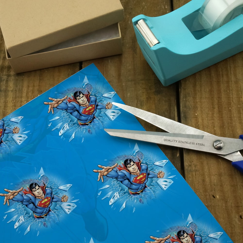 Superman Breaking the Ice Premium Roll Gift Wrap Wrapping Paper ...