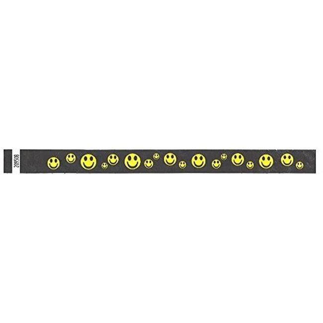 Mayflower 60658 0.75 in. Arm Tyvek Wristband - Smiley Face - Walmart.com