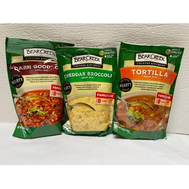 Bear Creek Soup Mix Bundle, Tortilla, Cheddar Potato, Vegetable Beef, 3 ...