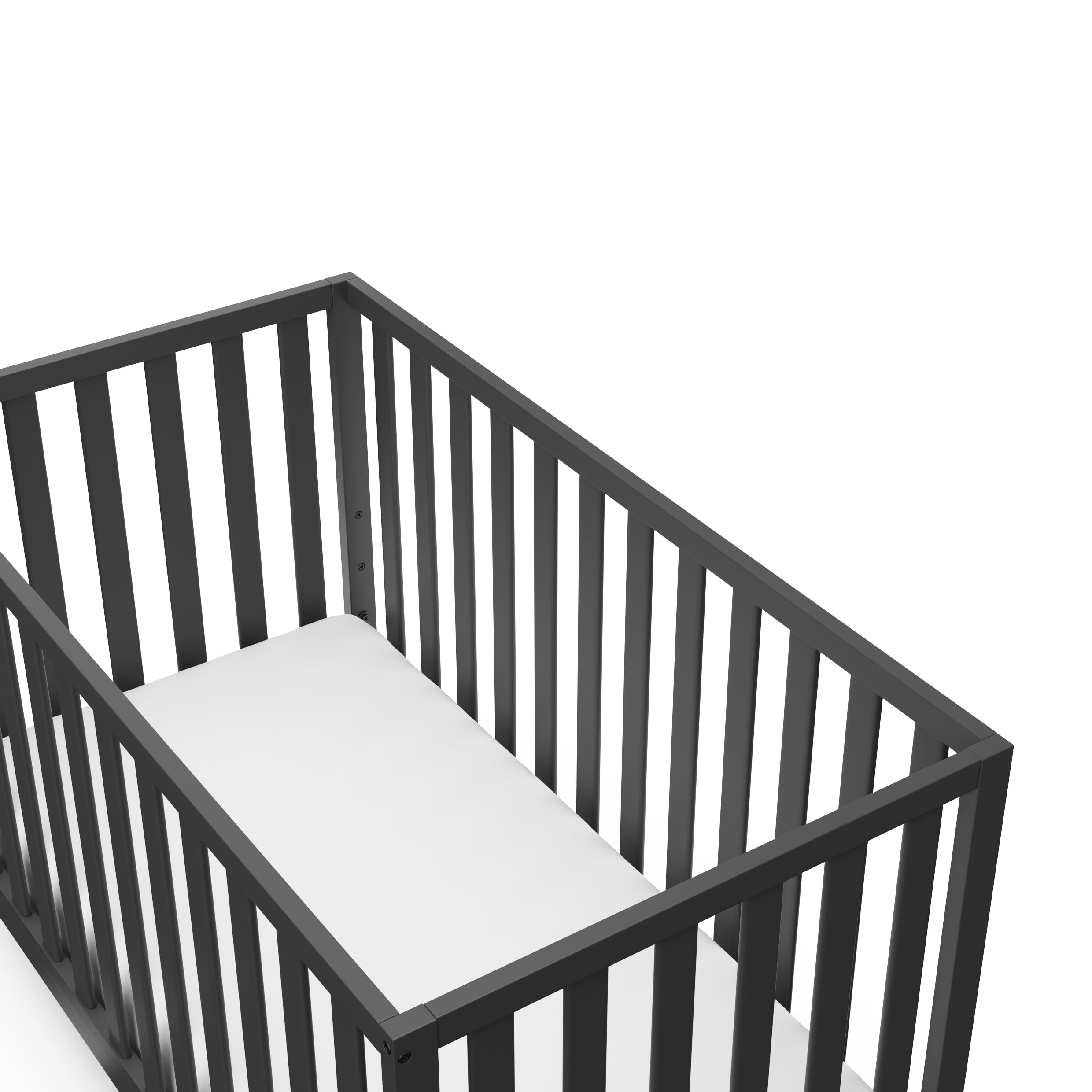 Black And White Baby Crib Clipart