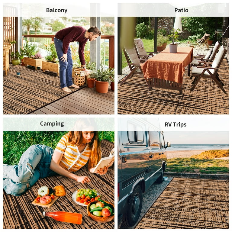 Waterproof Outdoor Carpet For Decks GARVEE Waterproof Outdoor Rug