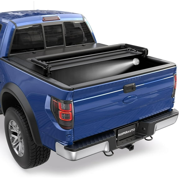 Auto Drive Soft Tri Fold Truck Bed Tonneau Cover Fits 15-20 Ford F-150 ...