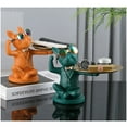 Dog Sculpture Statue Entryway Key Tray Ornament Cabinet Home Bar ...