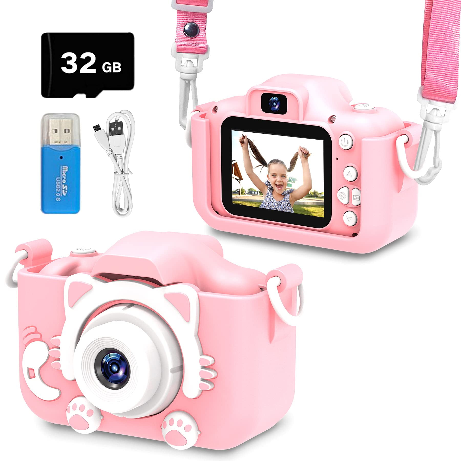 FOAUUH Kids Camera Toys for 3-8 Year Old Girls,Children Digital Video ...