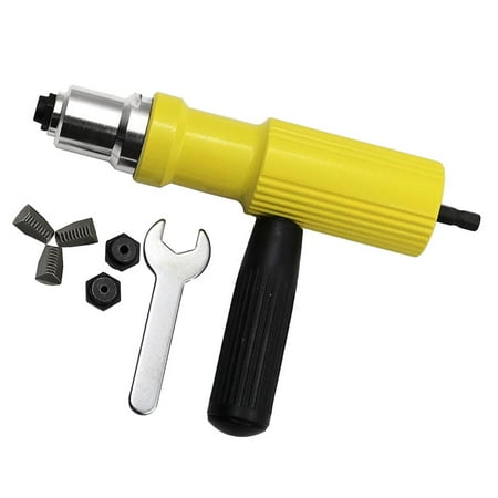 Adaptor Rivet Drill Attachment Riveting ElectricTool Yellow | Walmart ...