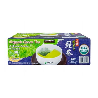 Kirkland Signature Organic Green Tea, Eco-Friendly, 100 Count, 1.5g ...