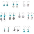 1 Box 10 Pair Starfish Seahorse Shell Turquoise Earring Making Kit ...