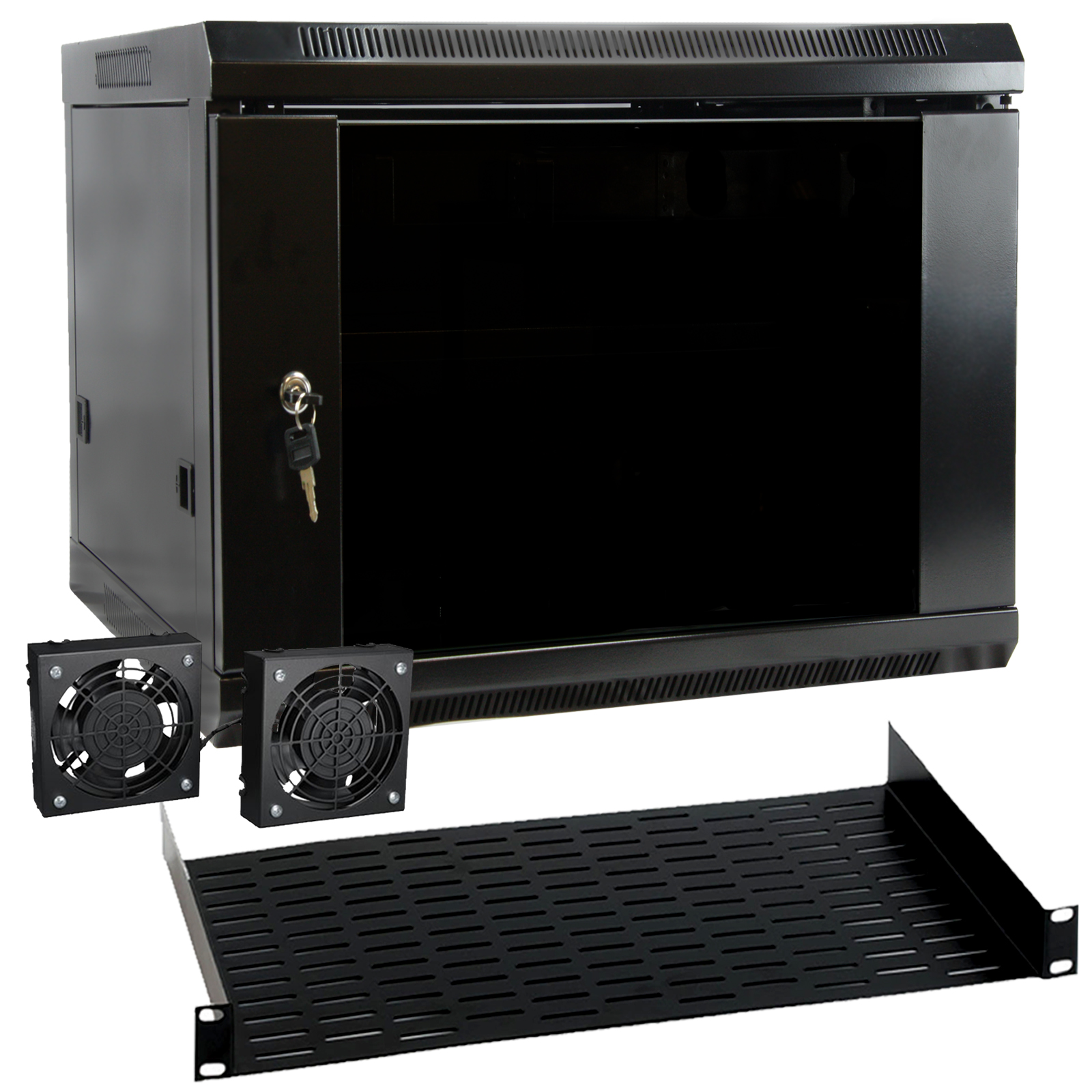 MegaMounts 9U Wall Mount Rack Enclosure Server Cabinet - Walmart.com