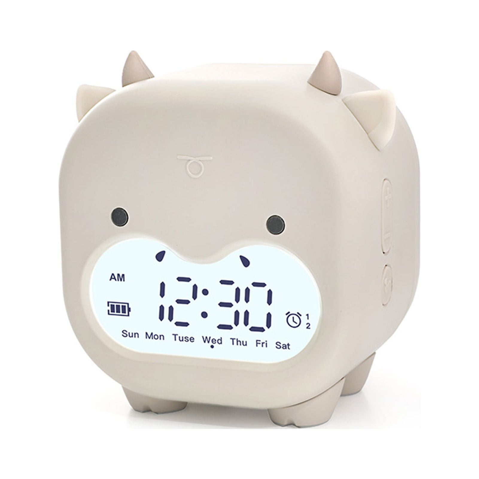 USB Powered Rechargeable LED Digital Cow Shape Alarm Clock - Energy ...
