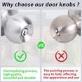 YIHATA 3 Pack Keyed Alike Doorknobs, Entry Doorknob Lock with Keys ...