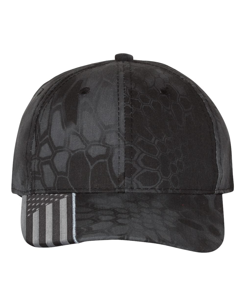 Outdoor Cap - Camo with Flag Visor Cap - CWF305 - Kryptek Typhon - Size ...