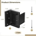2 Pack Door Security Locks – Heavy Duty Zinc Alloy Door Lock Reinforcer ...