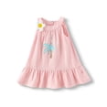 Casual Dresses for Girl Round Neck Sleeveless Coconut Tree Print ...