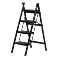 Queroig Step Ladder, 4 Step Ladder Folding Step Stool, Multi-Purpose ...
