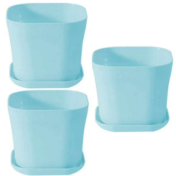 Homely Flower Pots Plastic Plant Pots For Plants With Saucers Indoor ...