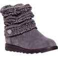 MUK LUKS women's Patti Cable Cuff Boots - Water-Resistant - Walmart.com
