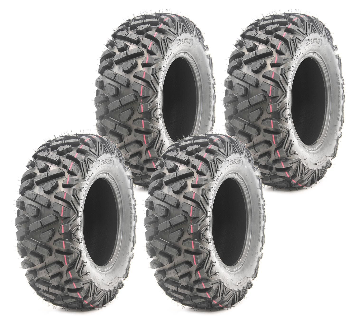 Set of 4 WANDA ATV UTV Tires 27x9-14 27x9x14 6PR Deep Tread Big Horn ...