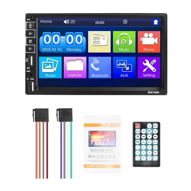 Reproductor de MP5 Estéreo de coche de doble DIN Monitor de pantalla ...