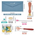 DIY Wax Seal Stamp Kits Including Brass Wax Seal Stamp Wood Handle ...