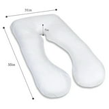 Queen Rose U-Shaped Maternity Pregnancy Pillow, Full Body Support with ...