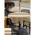 Square Outdoor Tablecloth with Umbrella Hole and Zipper 60x60 Inch ...