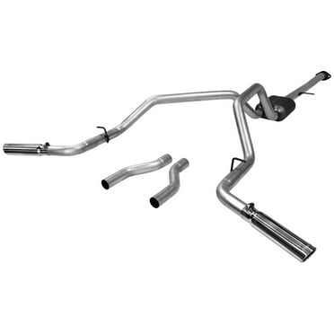 Cat-Back Dual Extreme Exhaust System, Aluminized Fits select: 2016-2019 ...
