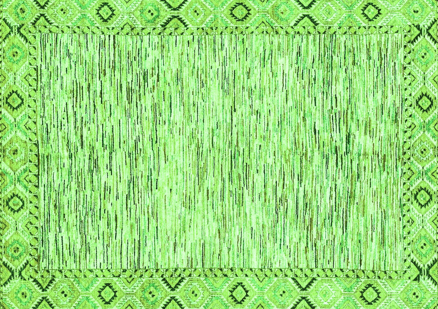 Ahgly Company Indoor Rectangle Abstract Green Modern Area Rugs, 2' x 3 ...