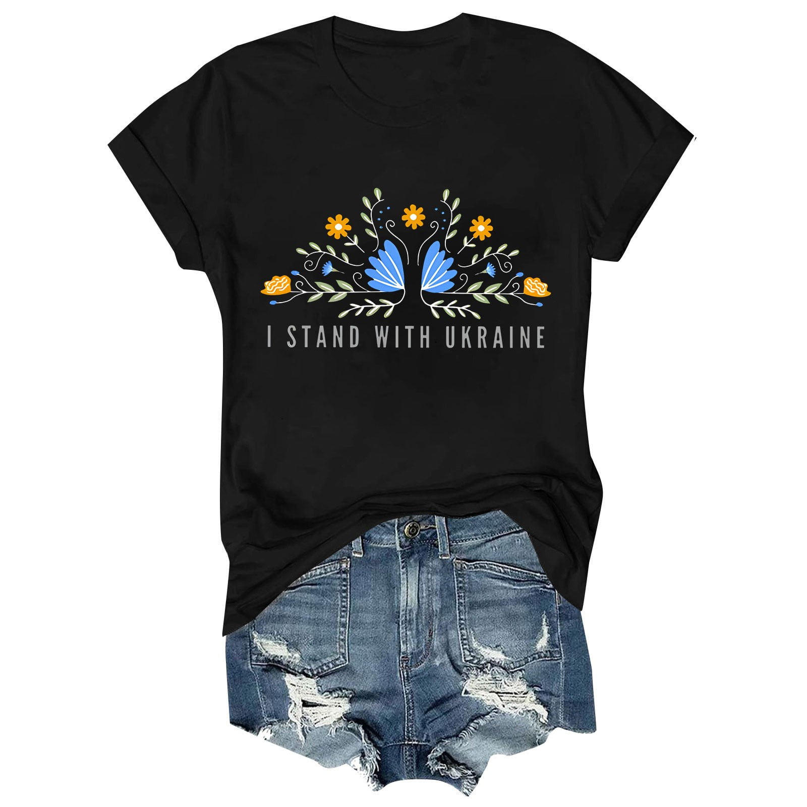 Click here for Ylhfashion I Stand With Ukraine T Shirt Ukraine Su... prices